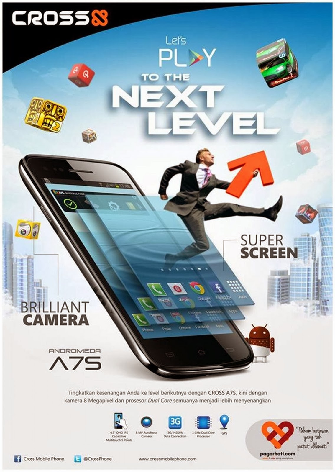 Iklan Smartphone Cross A7S tak Sebagus Iklannya ~ Ponsel HP