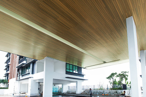 Ceiling designs made with Wood Polymer Composite Products : Alstone