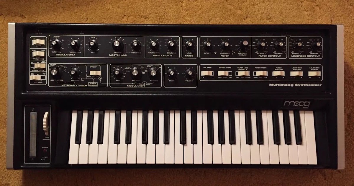 MATRIXSYNTH: MOOG Multimoog Keyboard Synthesizer SN 1054