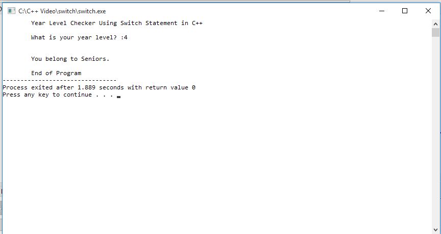 Free Programming Source Codes And Computer Programming Tutorials Year Level Checker Using