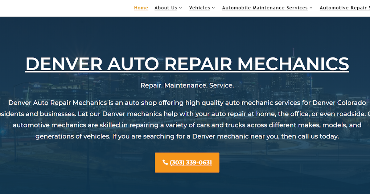 Denver Auto Repair Mechanics | Auto Repair for Cars and Trucks in Denver, Colorado