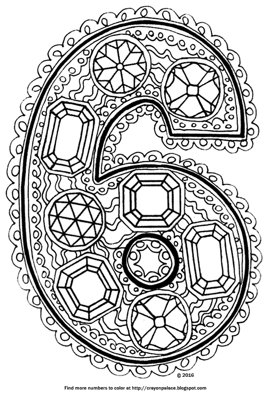 Crayon Palace: Gem Numbers: Six