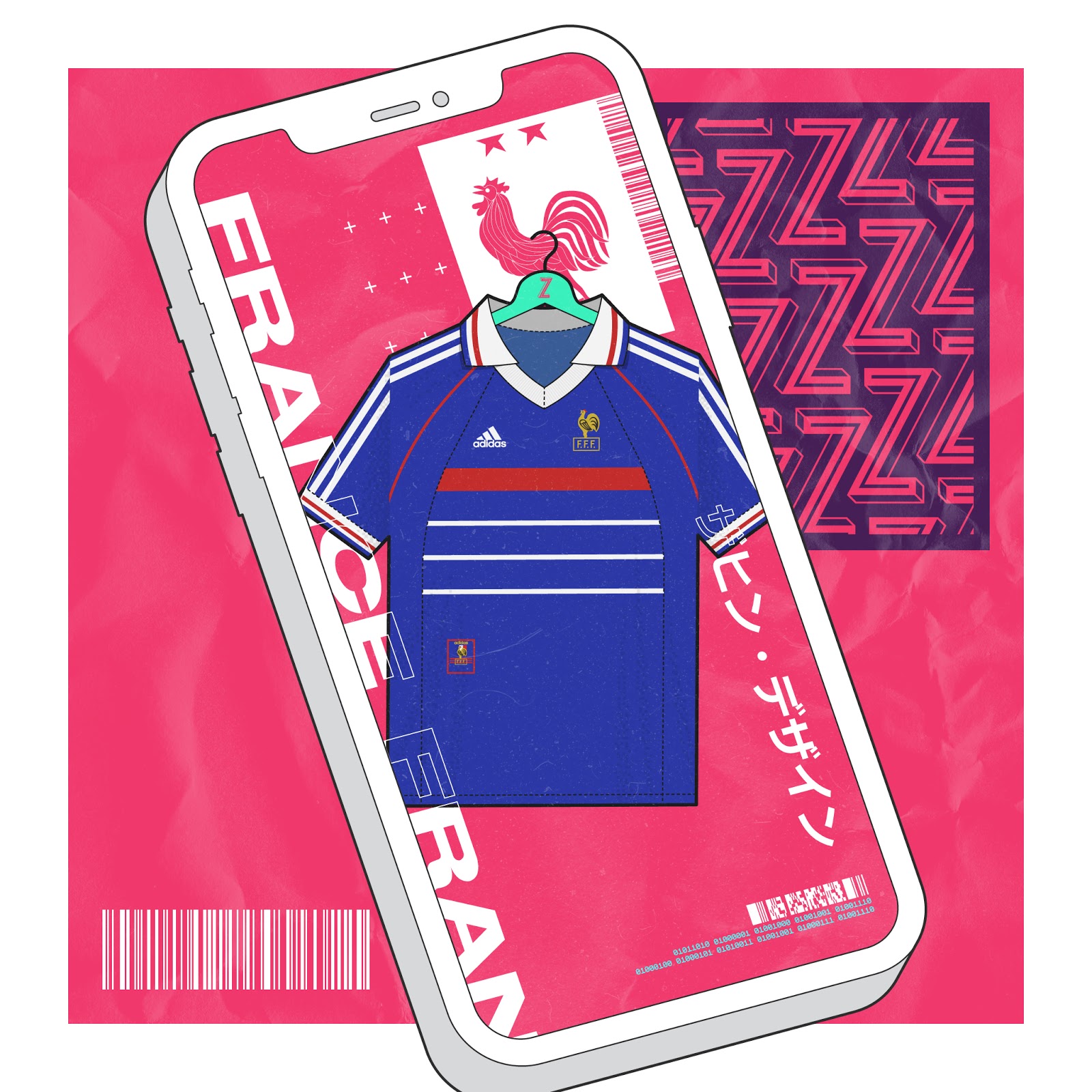 France 1998-00 Home Kit