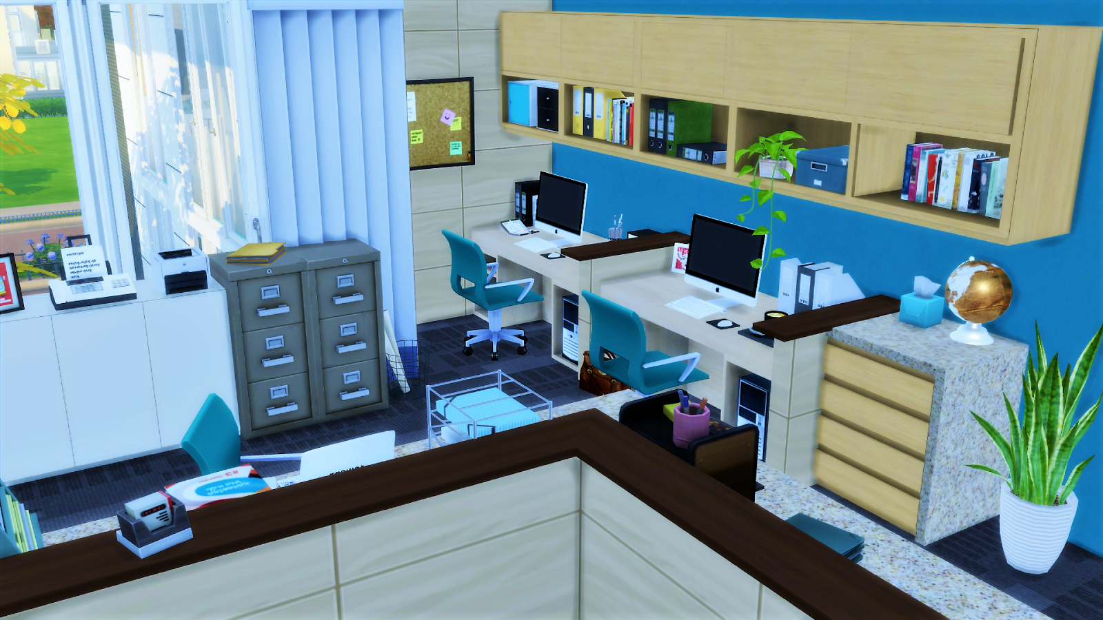 sim house design workshop: Sims 4 Rainbow High School ----- 七彩中学