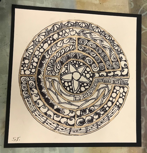 Tiki Tangles: Zentangle Labyrinth