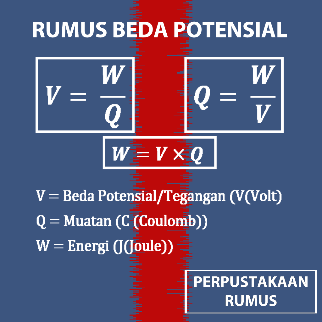 Rumus Beda Potensial atau Tegangan (1)