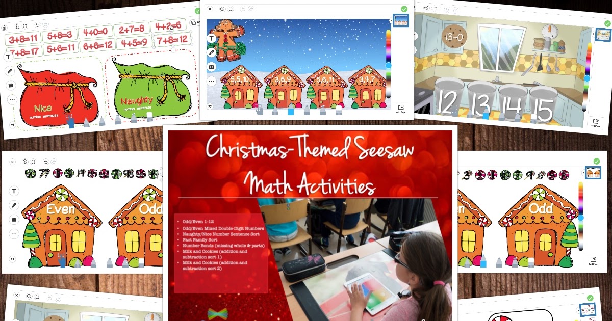 You Might be a First Grader...: Christmas-Themed Seesaw Math Activities
