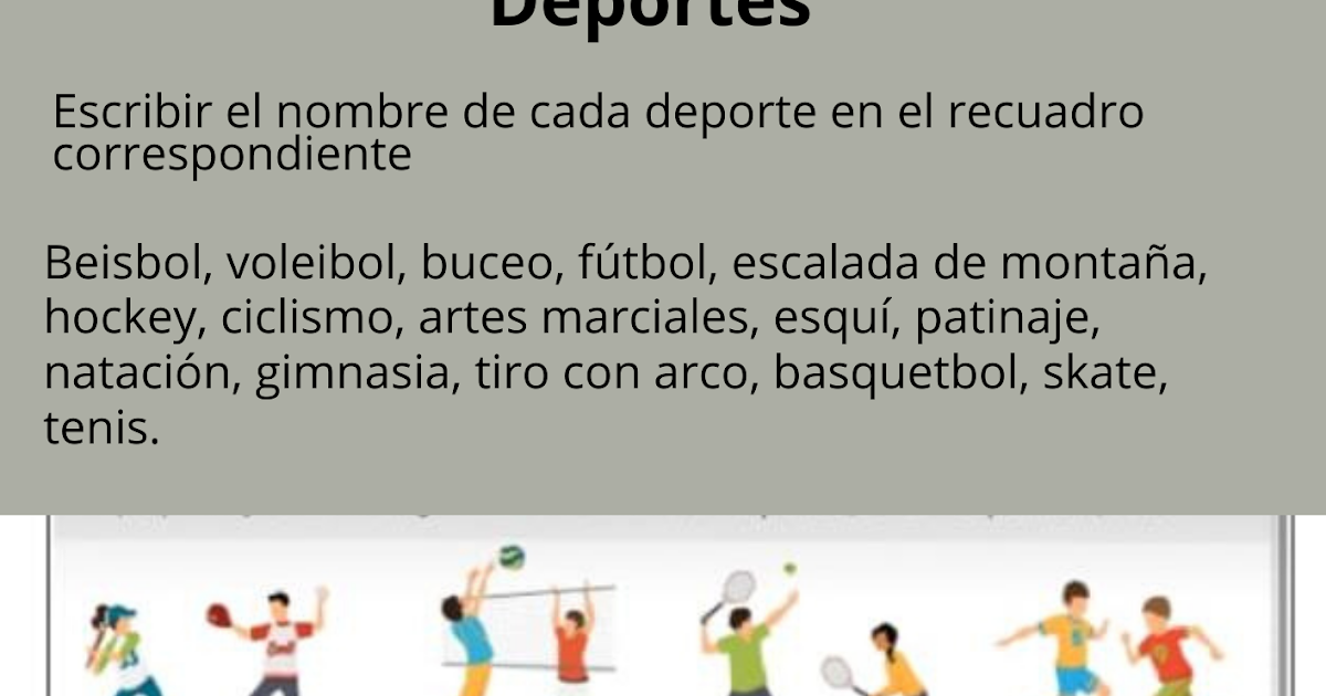 Educación Física Prof Facundo: Conociendo los deportes