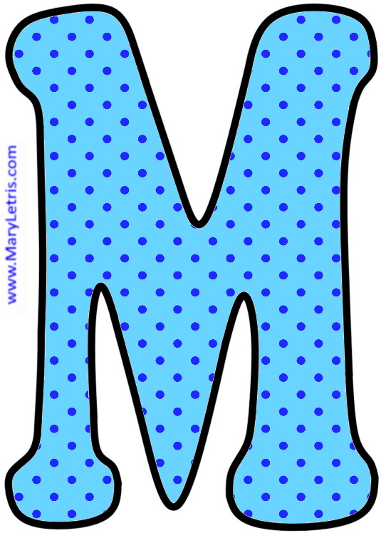 maryletris: ABECEDARIO AZUL CLARO CON LUNARES AZULES