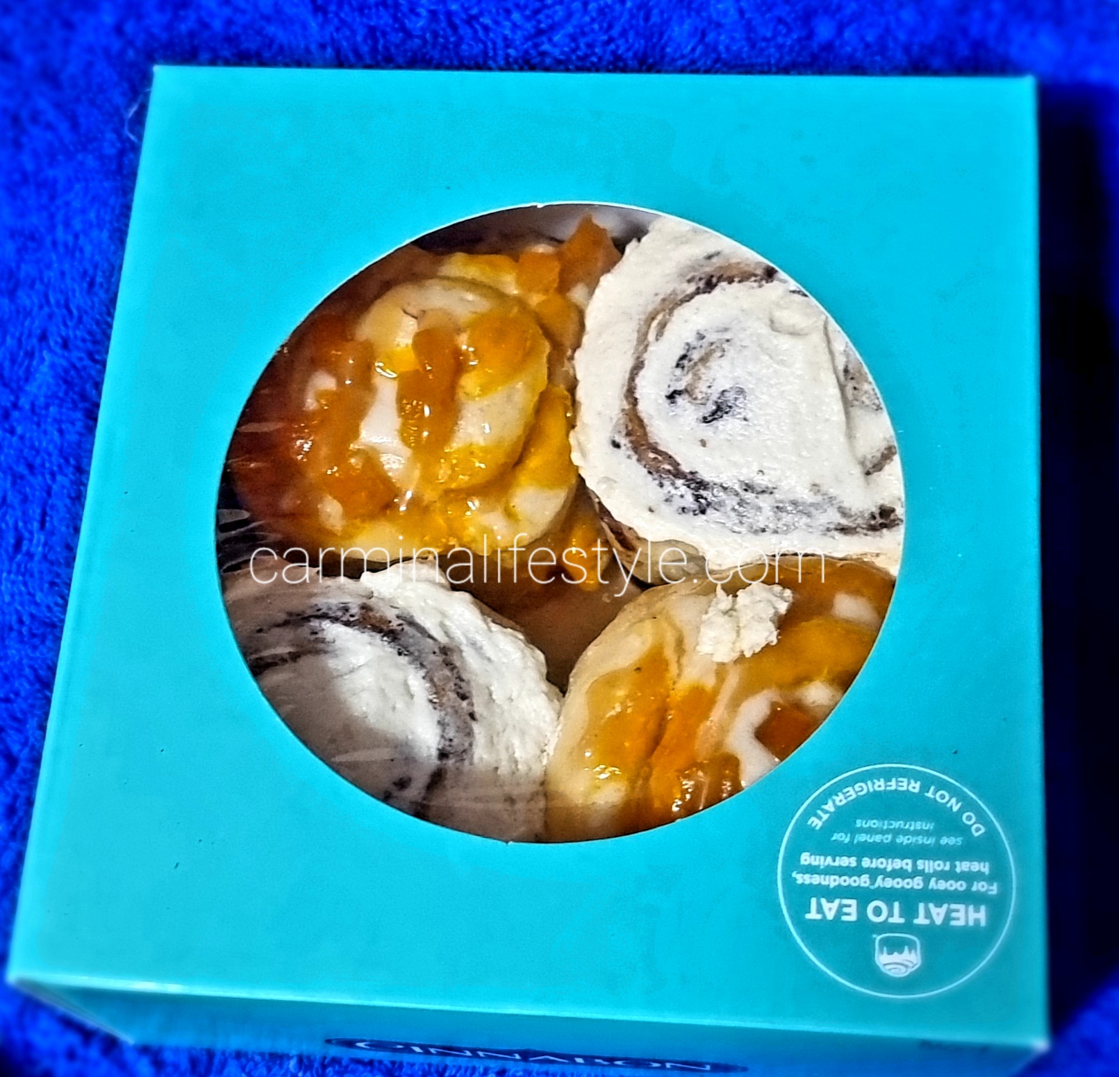 Limited Time Offer Mango Caramel Minibon from Cinnabon Philippines