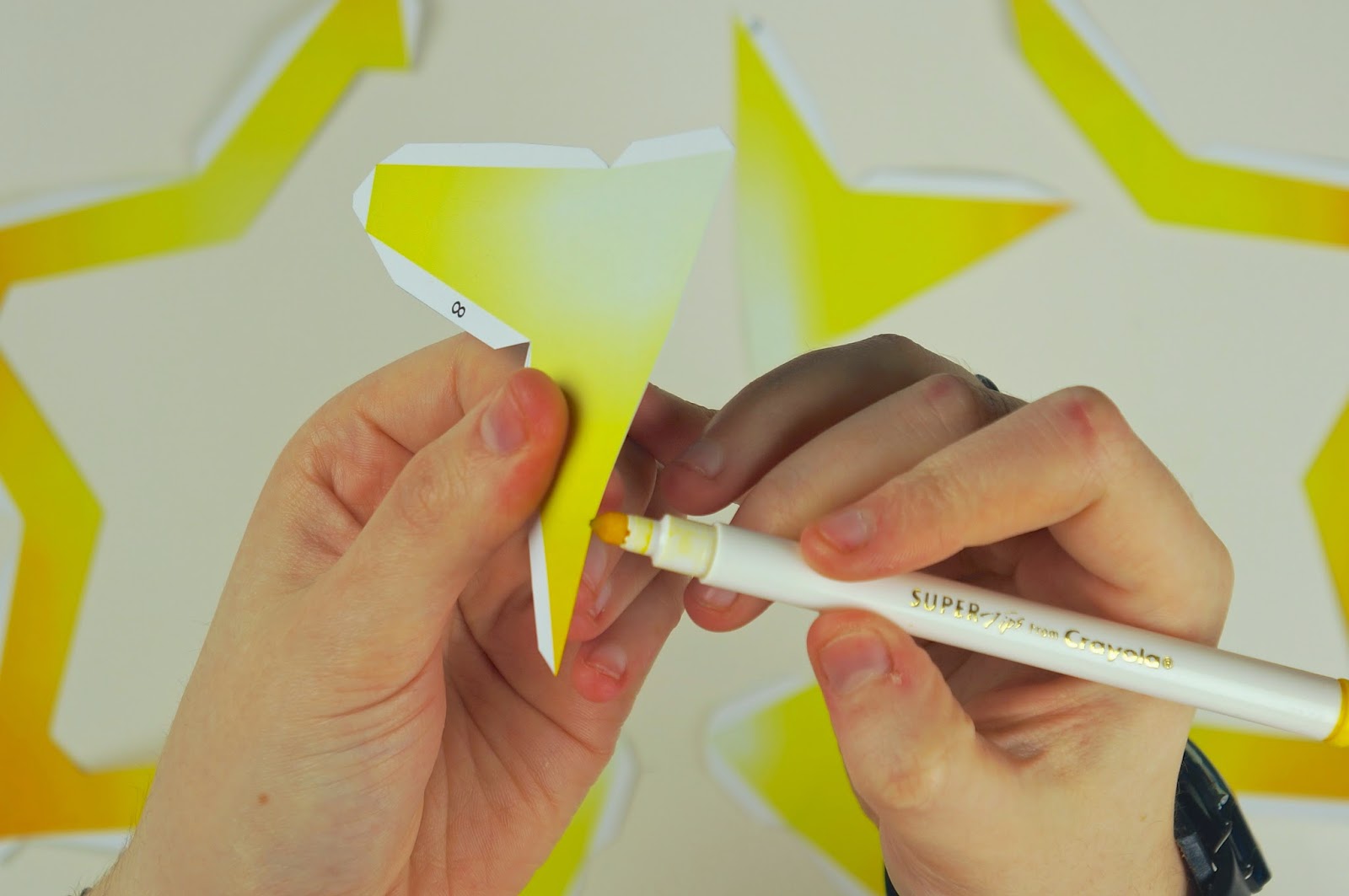 Otaku Crafts: Mario Super Star Tree Topper (Papercraft)