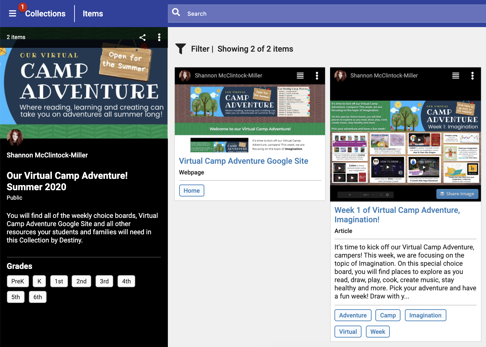 The Library Voice: Week 1 of Virtual Camp Adventure! Let's See Where ...