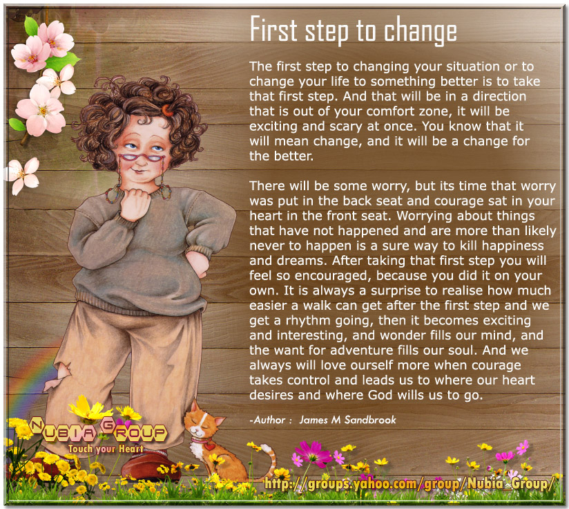 * Nubia_group Inspiration *: First step to change