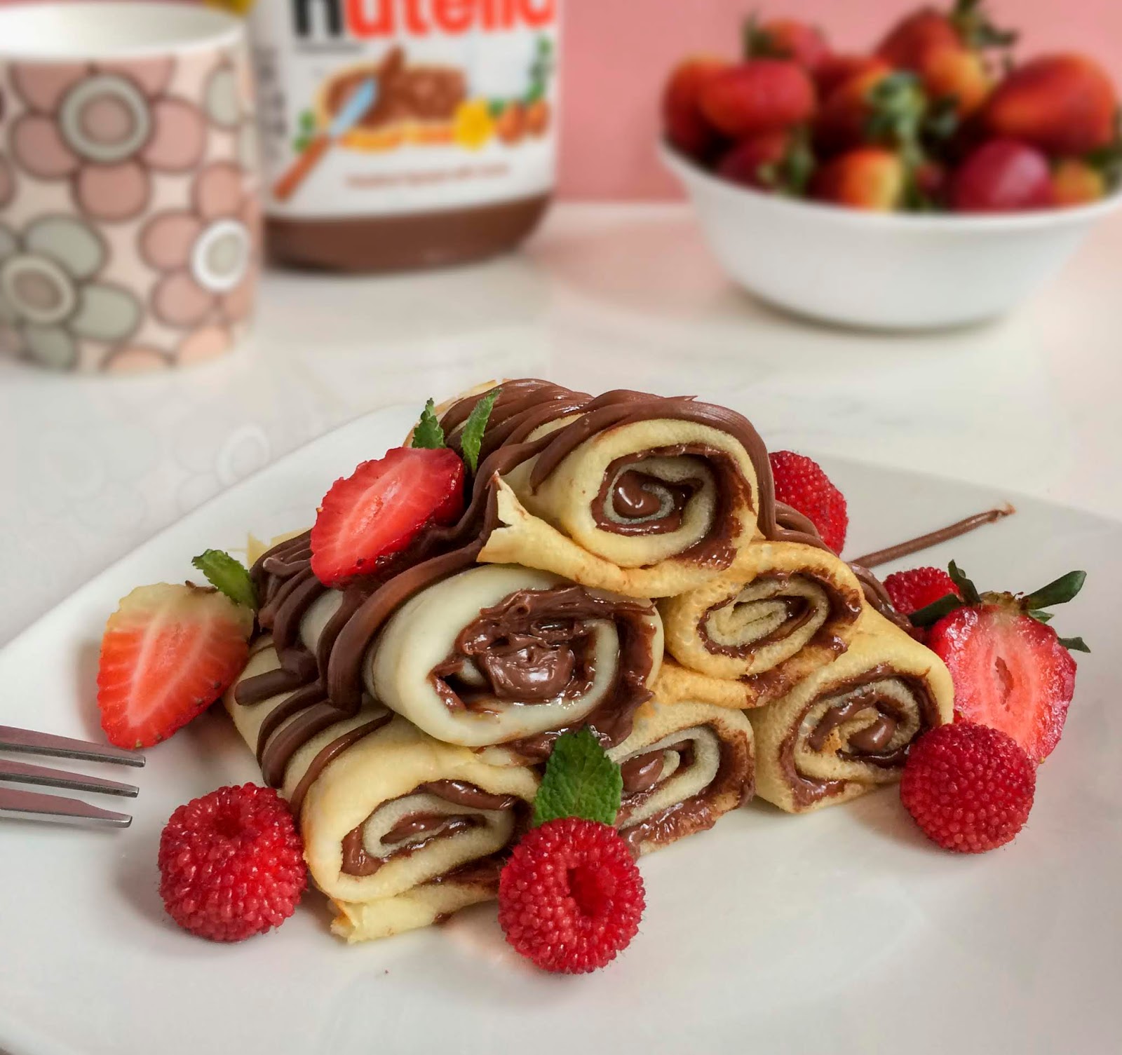Las mejores crepes con Nutella y fresas