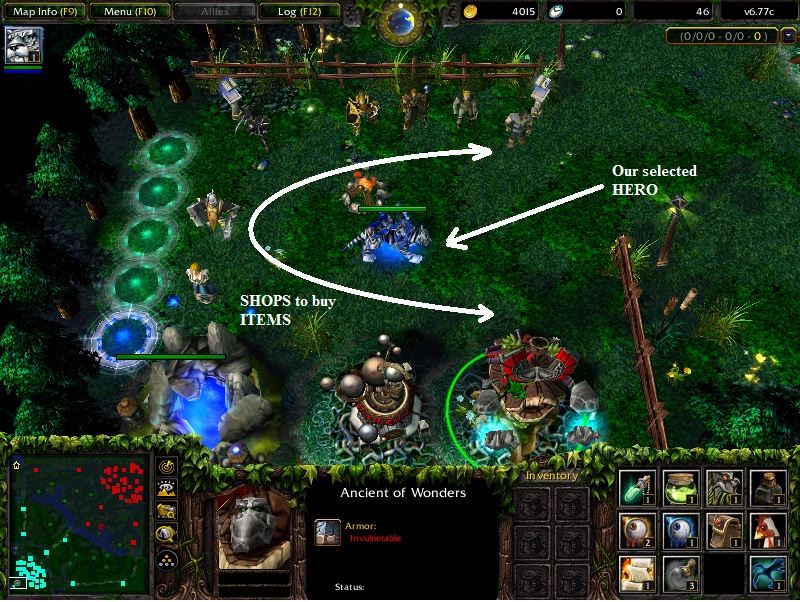 How to play DotA 6.77c map, gameplay and guide | What is dota how to ...