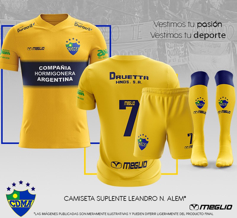 Meglio Sport lança as novas camisas do Leandro Alem - Show de Camisas