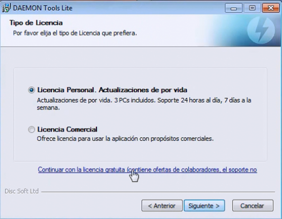 Instalar Daemon Tools Lite