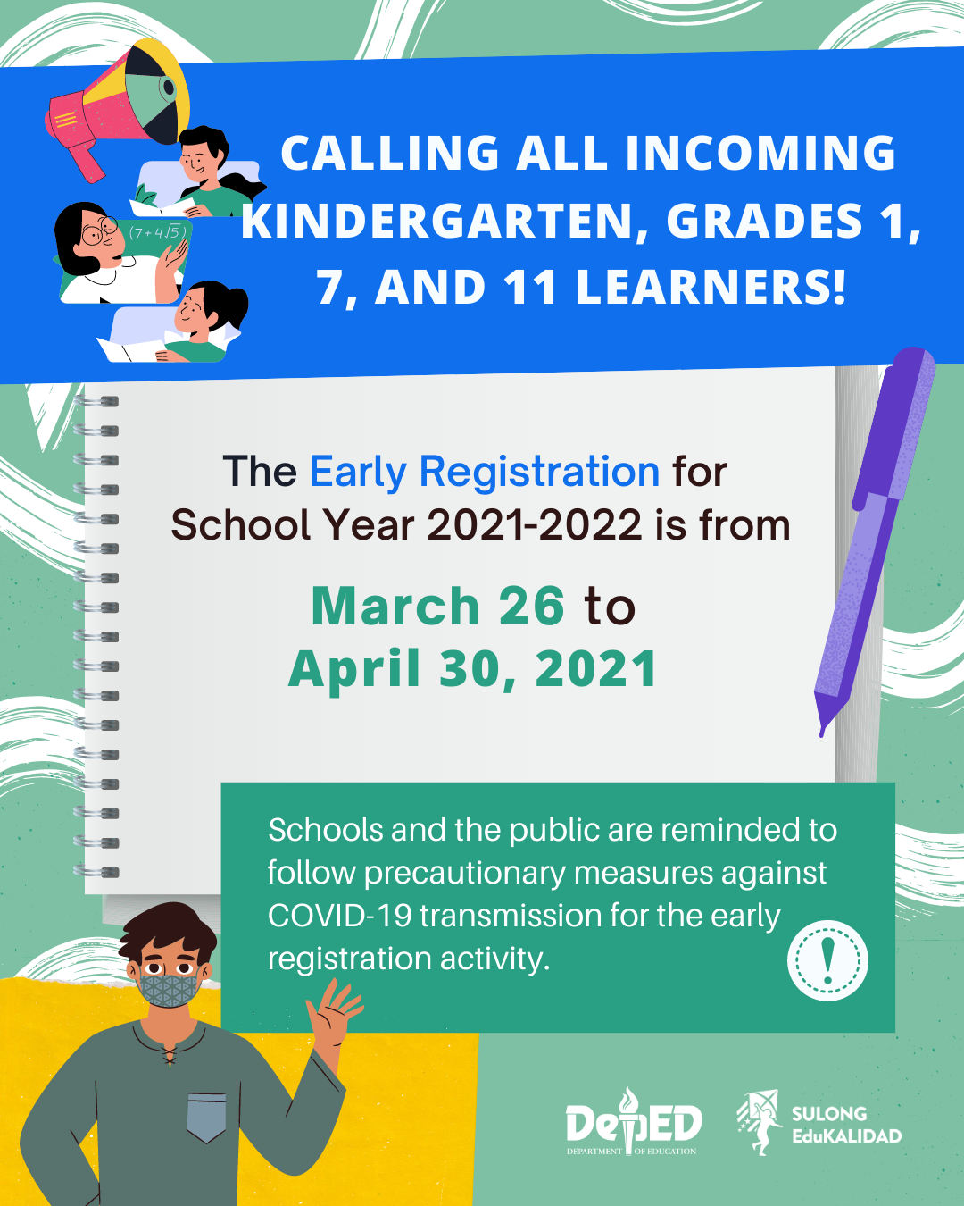 DepED's Pre-Registration for SY 2021-2022 to start March 26 - Where In ...