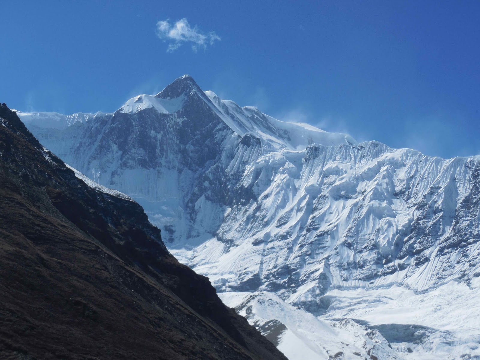 Ann Marcer in Nepal: Tilicho Tal - highest lake in the world