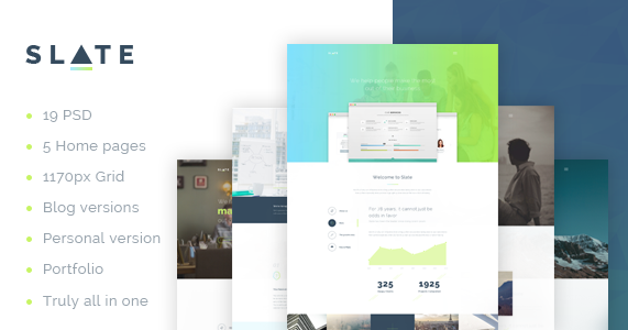 Slate A Real Multipurpose Corporate PSD Template - Download New Themes