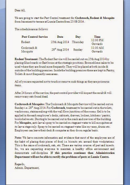 Office Circular Format