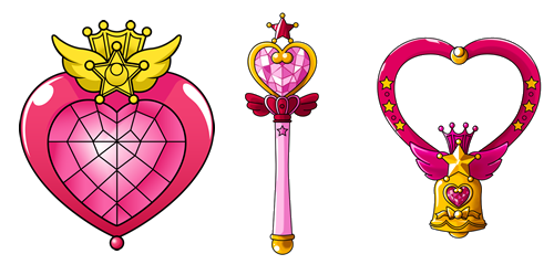 PGSM: Chibiusa Tsukıno ( Yeni Ay Savaşçısı ) Broş ve Asaları