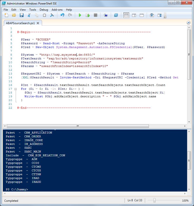 SAP ABAP Central: How To Use SAP HANA ABAP Source Search via PowerShell SAP ABAP Central: How To Use SAP HANA ABAP Source Search via PowerShell
