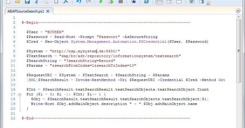 Sap Abap Central How To Use Sap Hana Abap Source Search Via Powershell