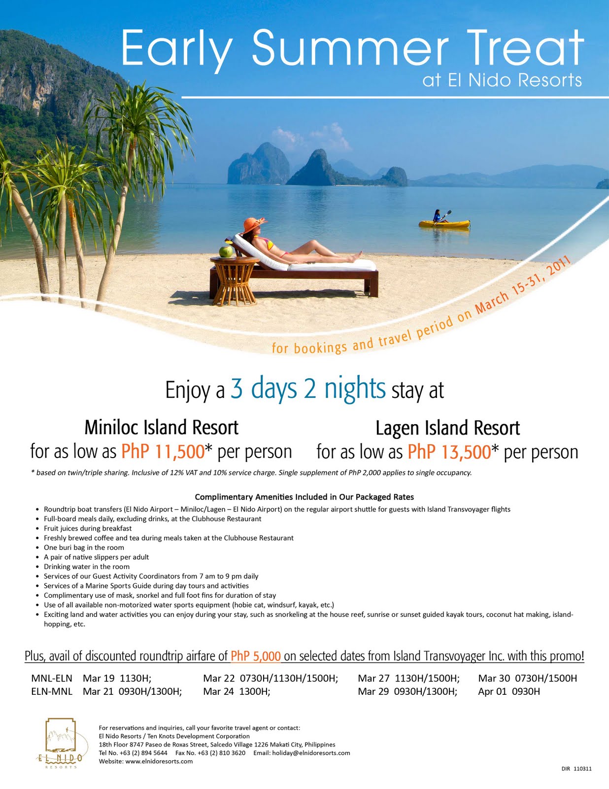 wandering flipflops: El Nido Resorts Palawan Summer Package