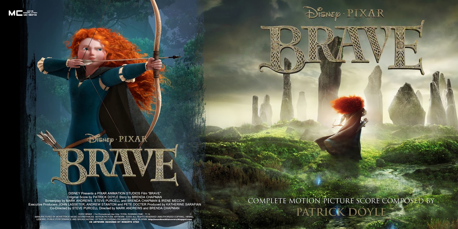 Soundtrack List Covers: Brave Complete (Patrick Doyle)