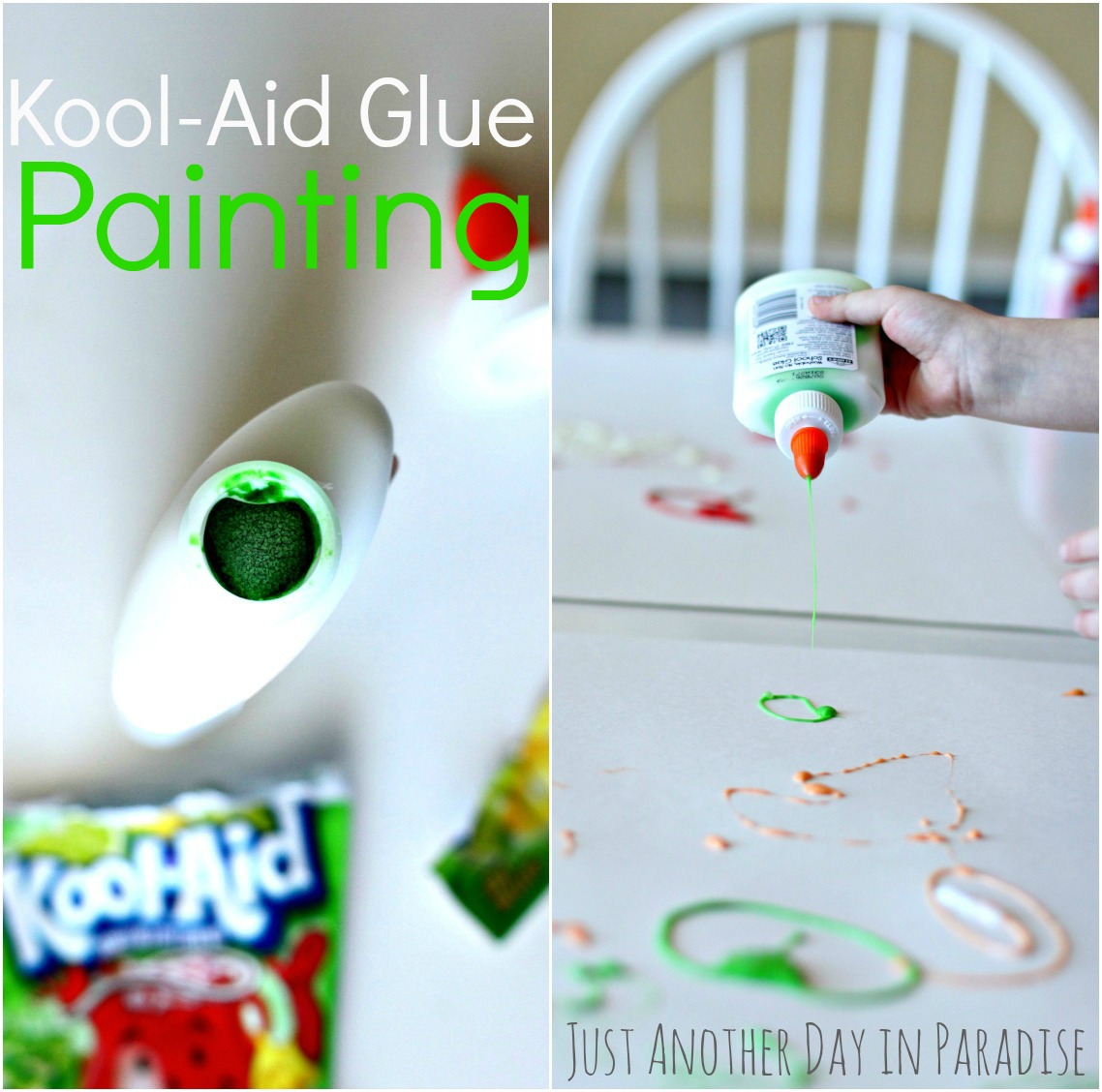 Larissa Another Day: Fun with the Kids Friday: Kool-Aid Glue Painting