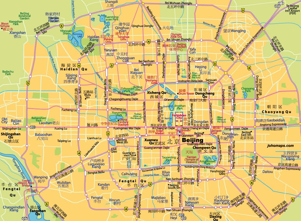 Map of Beijing