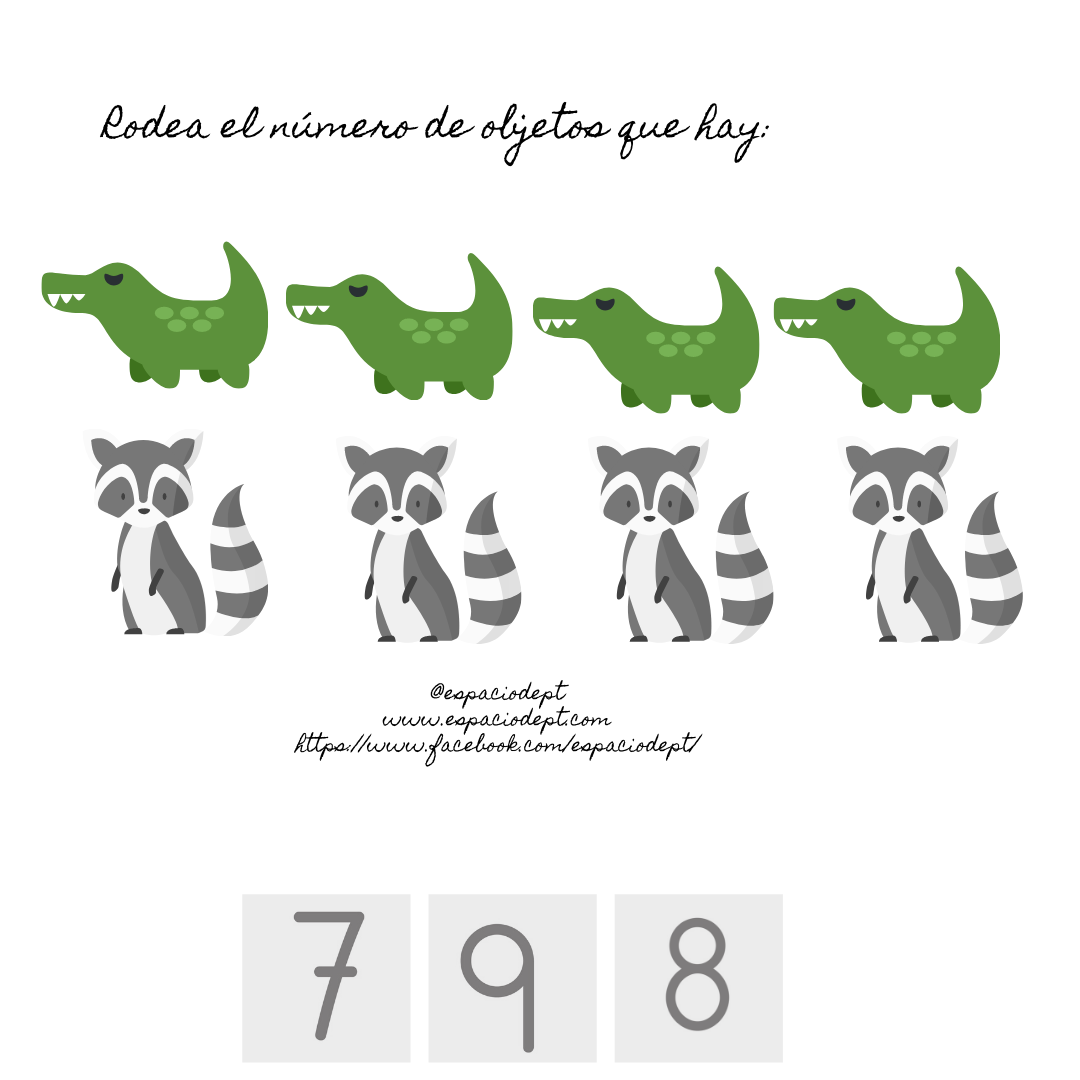 Espacio de PT: Fichas para trabajar las vocales y los números