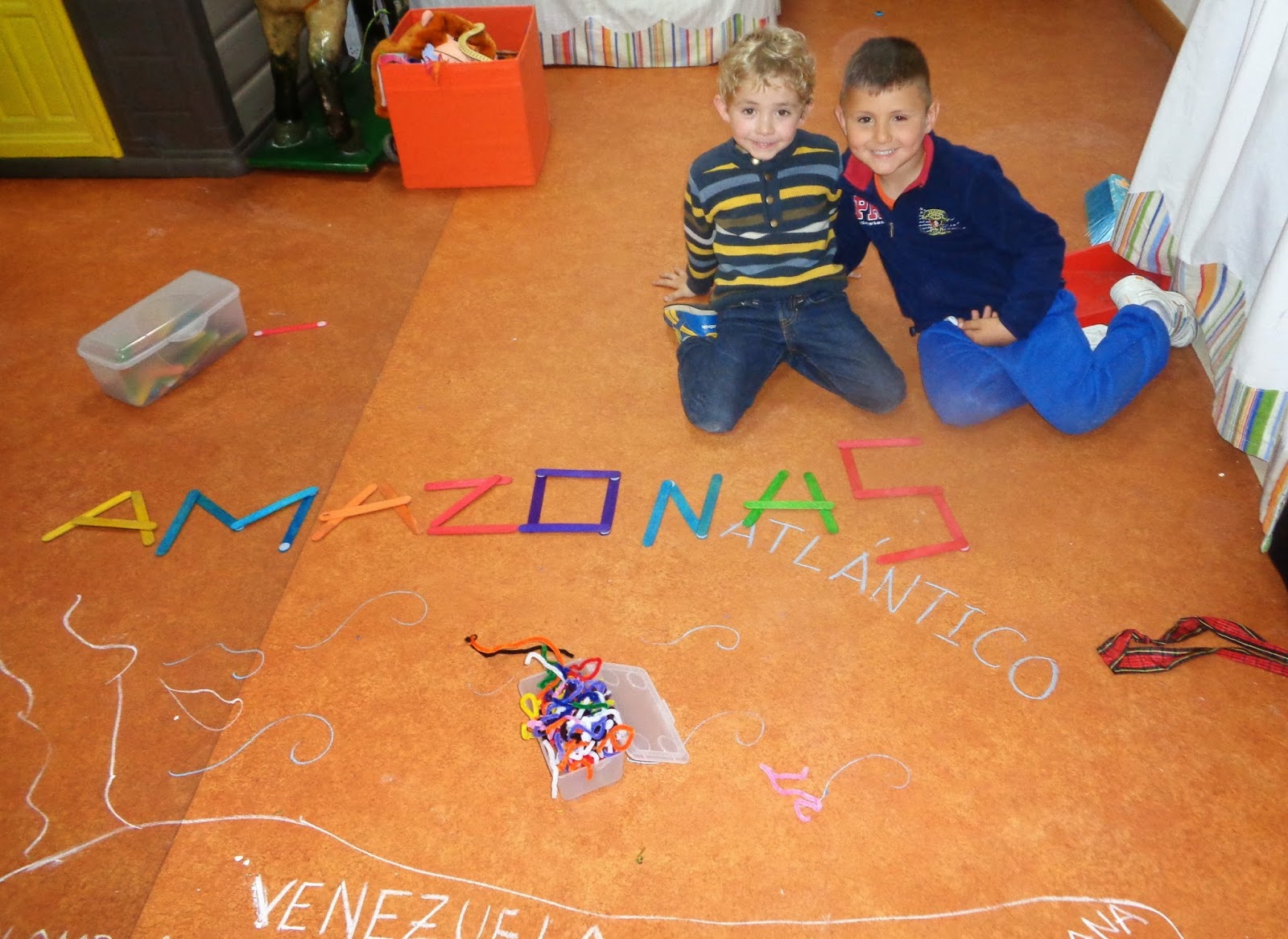 INFANTIL de GRACIA: LOCALIZAMOS EL AMAZONAS