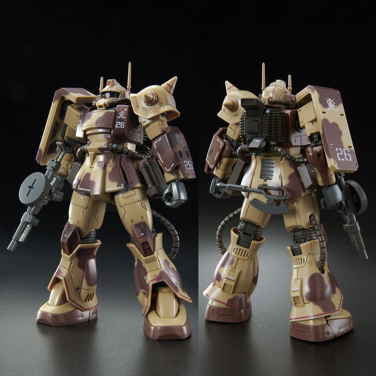 P-Bandai: HG 1/144 Zaku Desert Type (Double Antenna Specification ...