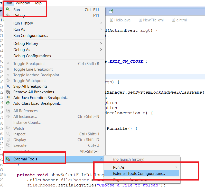 How to Run Command Line, External Program and Batch files from Eclipse ... How to Run Command Line, External Program and Batch files from Eclipse ...