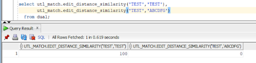 How to find similarity between two strings in Oracle (UTL_MATCH ...