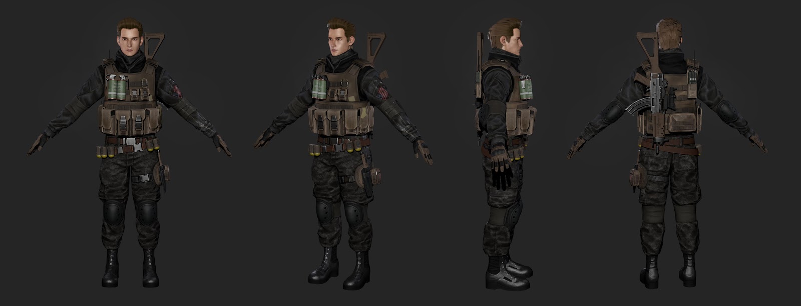 Game Modeling Portfolio: FPS 캐릭터 모작