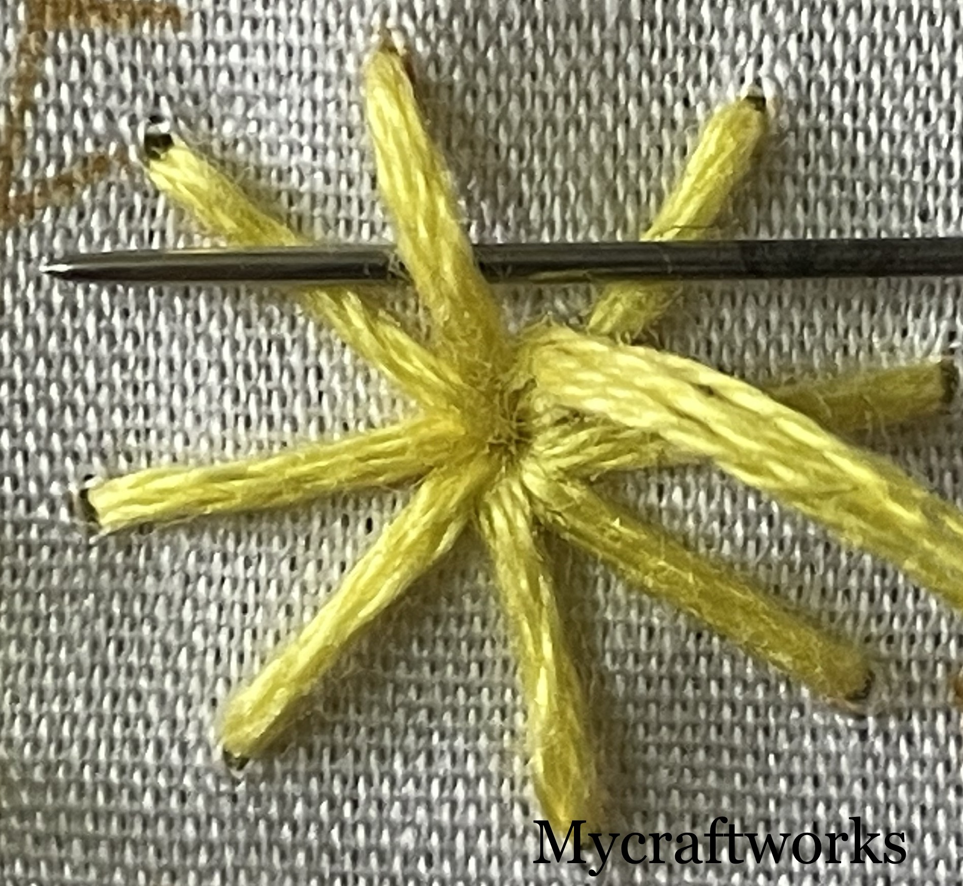 MY CRAFT WORKS: Embroidery Stitch Tutorial - Spider Web stitch / How to ...