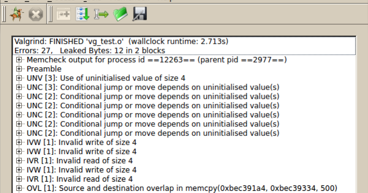 Techvolve Valgrind S Memcheck Valkyrie Detect User Space Run Time Memory Errors