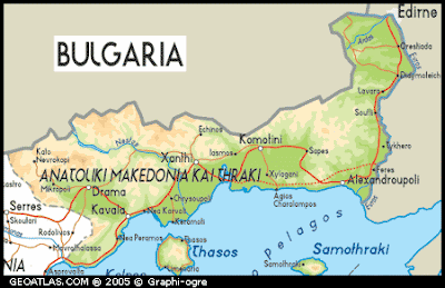 Thrace Map Geographic City | Greece Map Provincial City