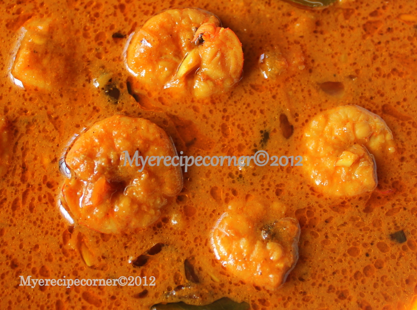Mye's Kitchen: Chettinad Eral Kuzhambu/ Prawn Kulambu