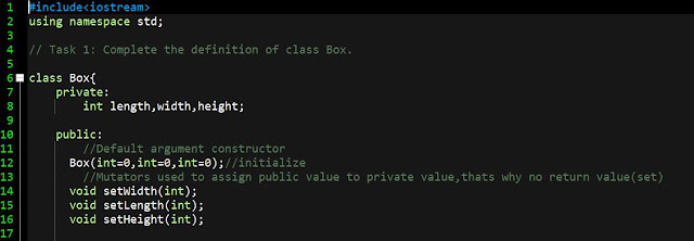 C++ Programming Exercise Skill Based Test (Calculate Box Volume)