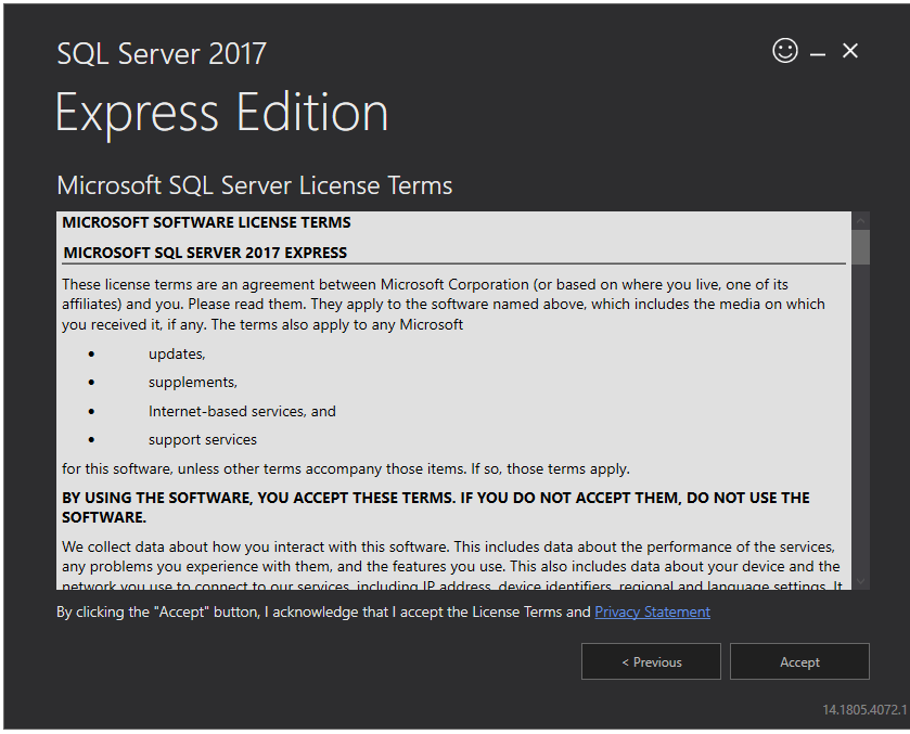 Iteratively Perfecting: Install of SQL Server Express 2017