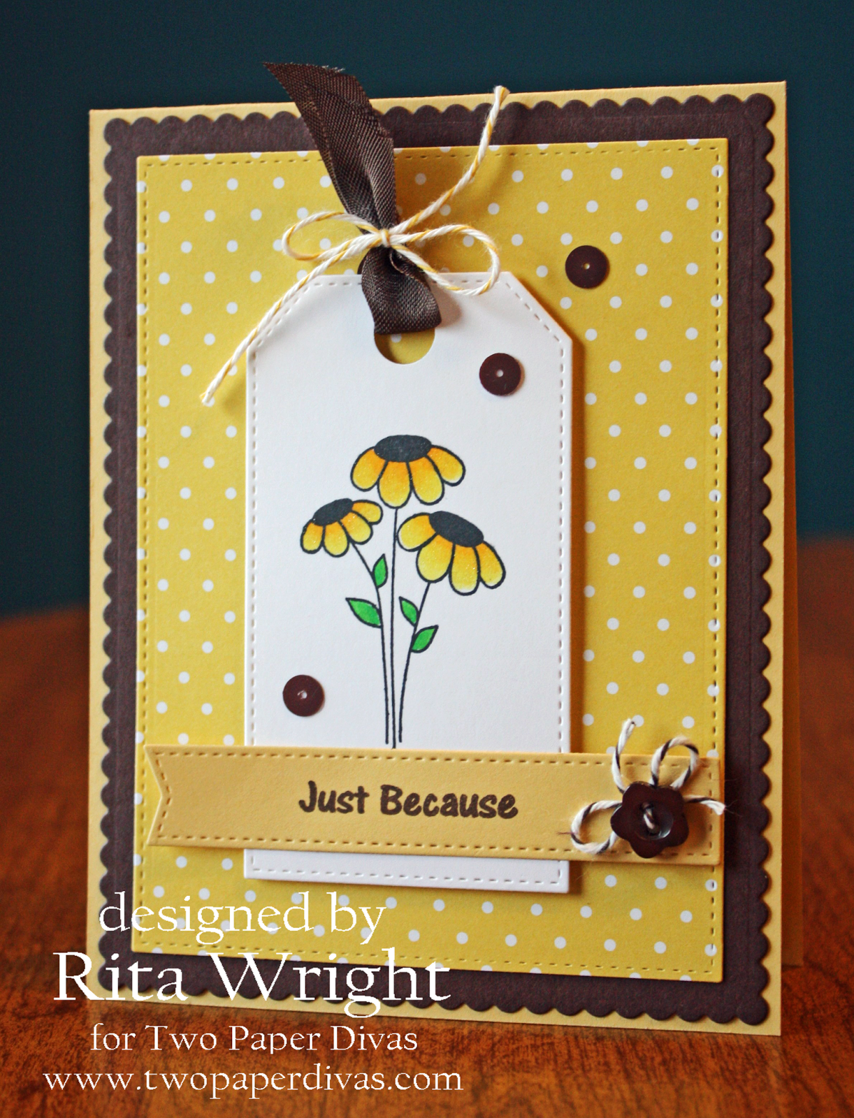 Rita's Creations: Two Paper Divas Flowers