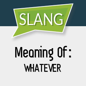 Observations from a simple life: Whatever as slang: the most annoying ...