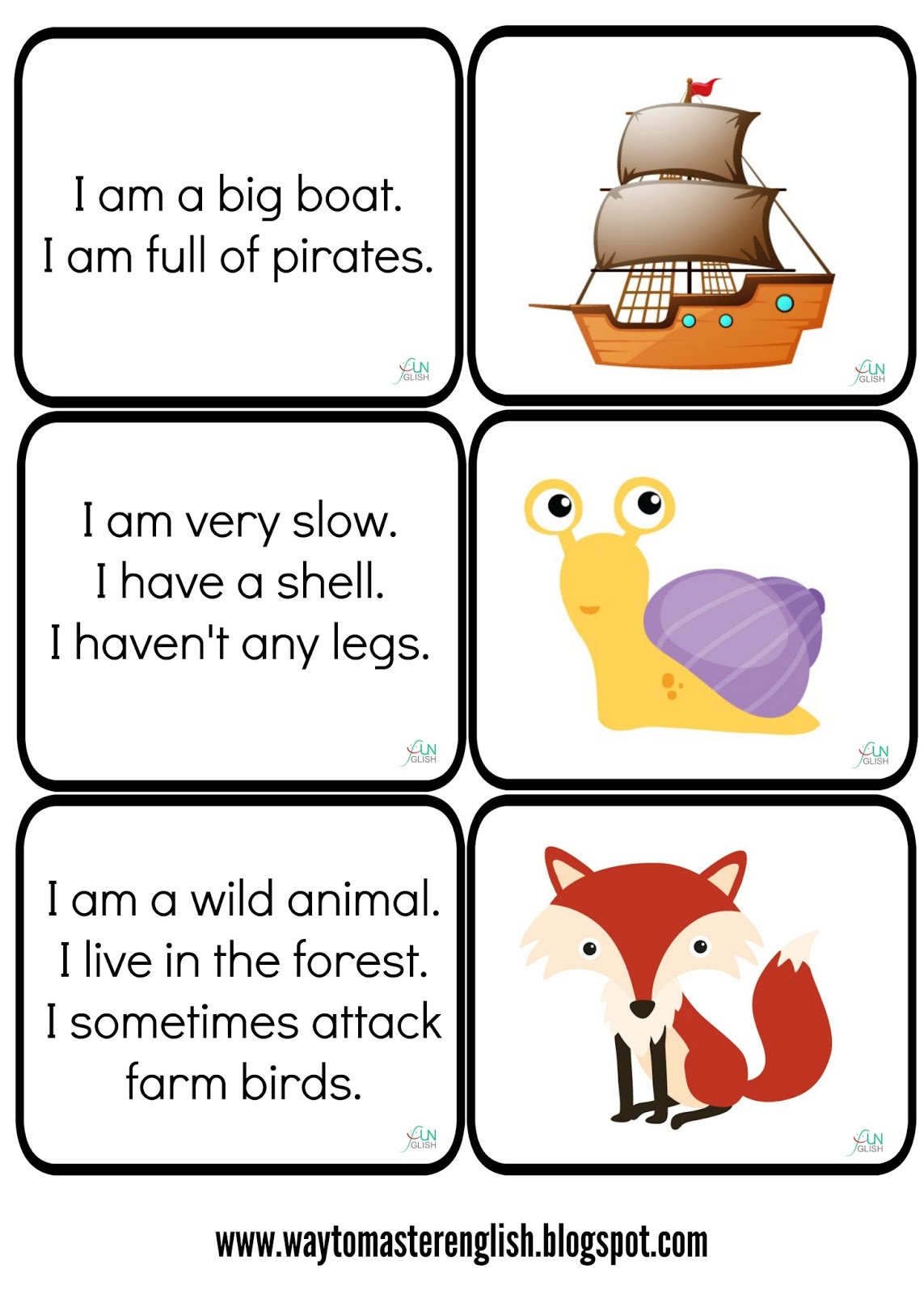 Riddles – read&guess | Funglish