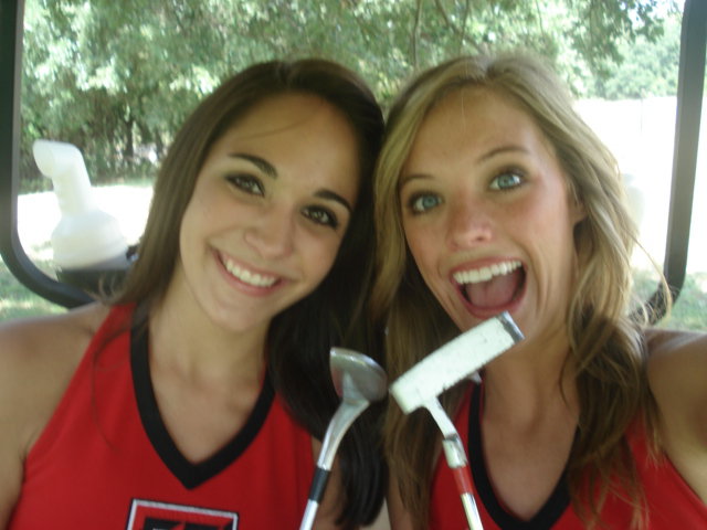 drakesdrumuk: Texas Tech Cheerleaders Attend A Golf Function