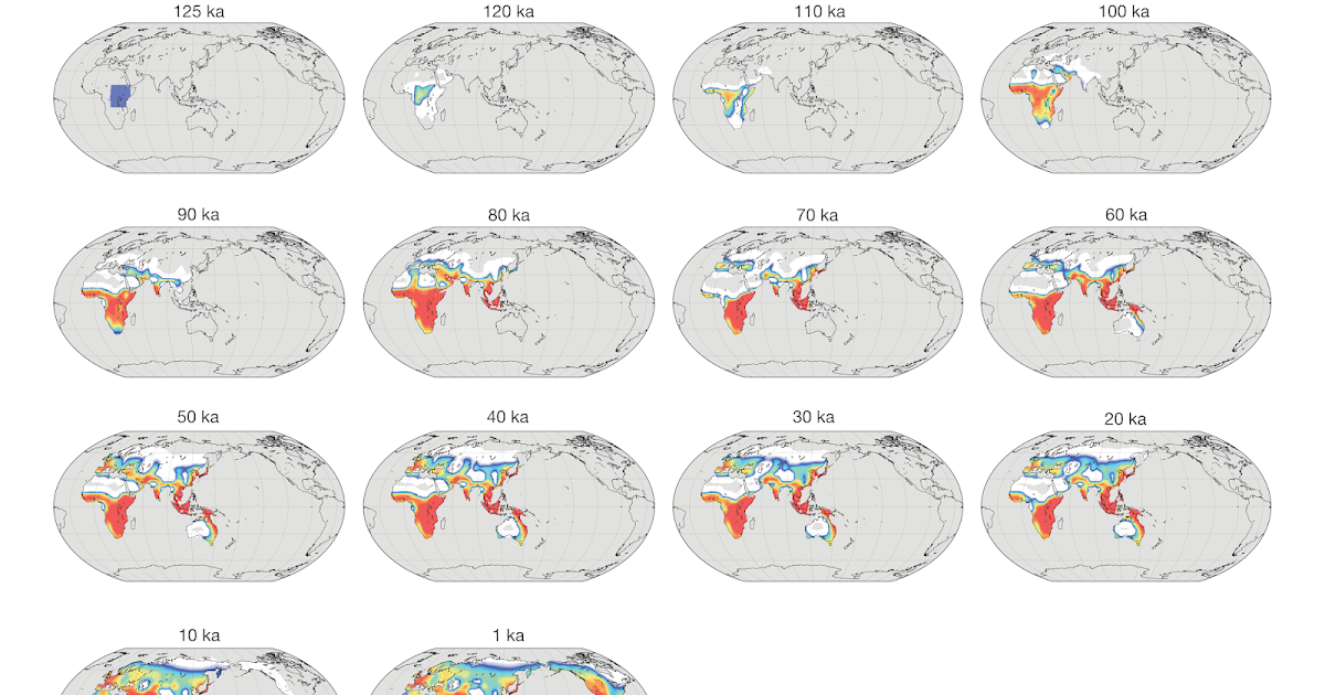 Evolution of human density