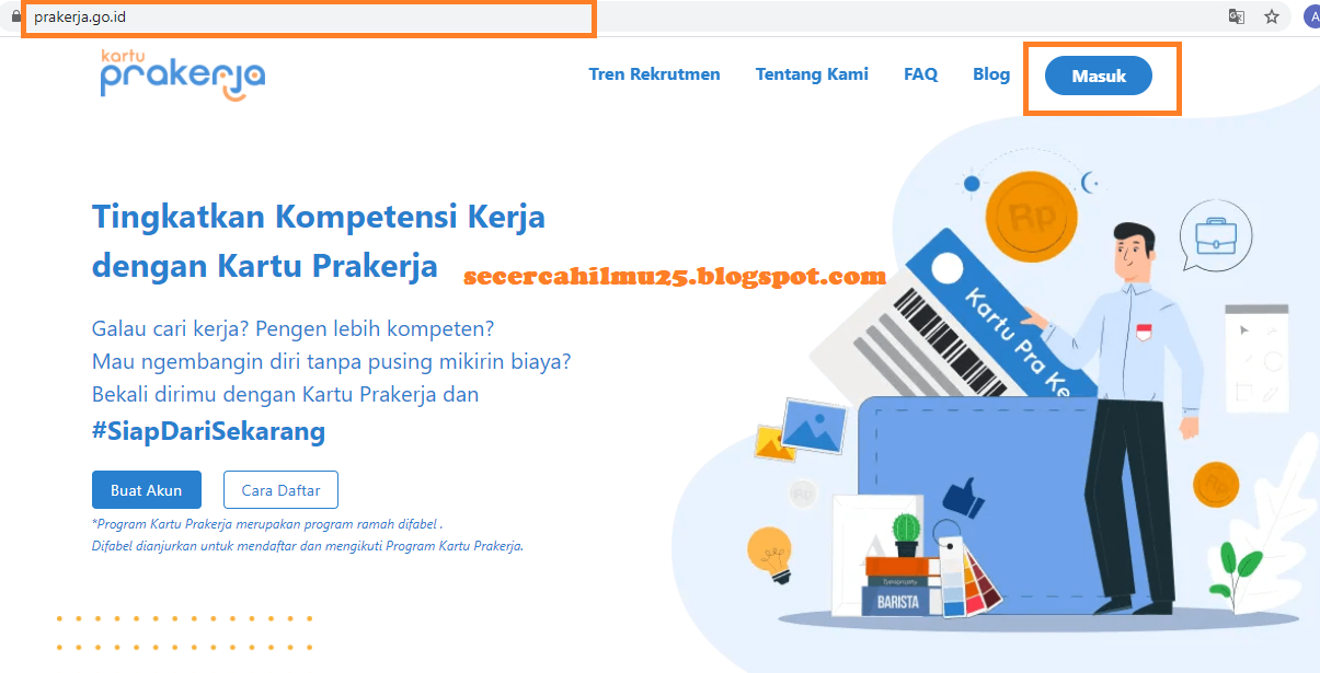 Panduan Sukses Daftar Kartu Prakerja Tahun 2021 ~ Secercah Ilmu